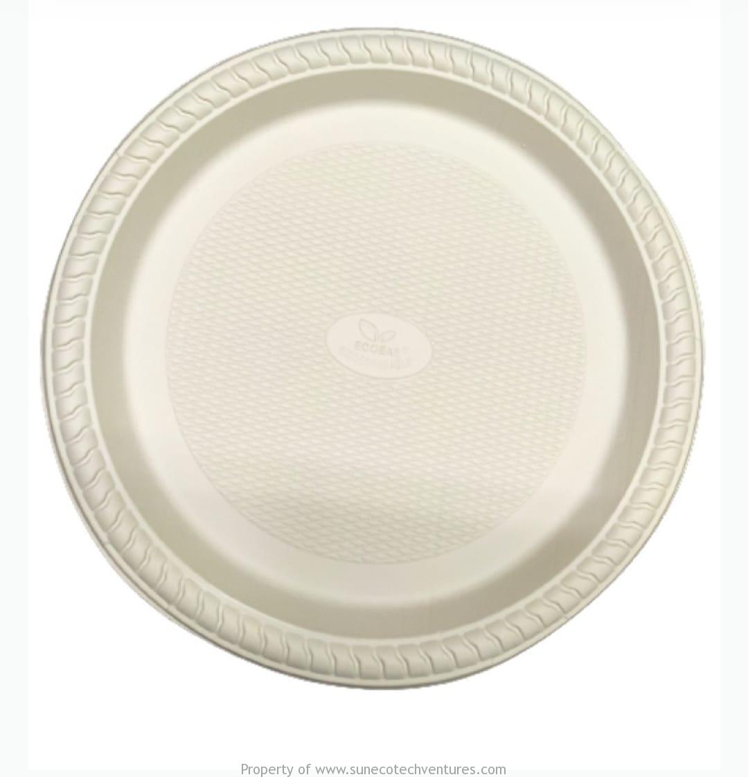 Cornstarch plate - 12 inch