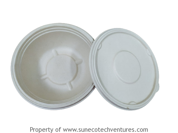 Sugarcane Round Food Container